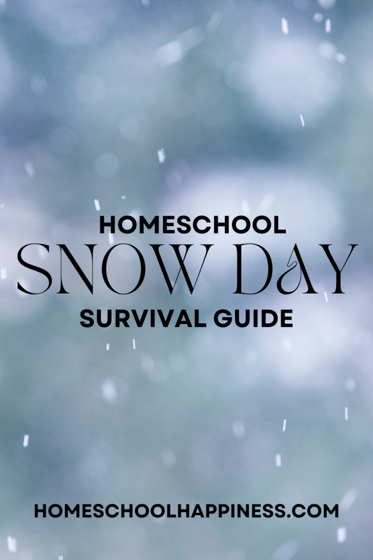 Homeschool Snow Day Survival Guide