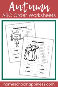 Fun and Educational Autumn ABC Order Worksheets