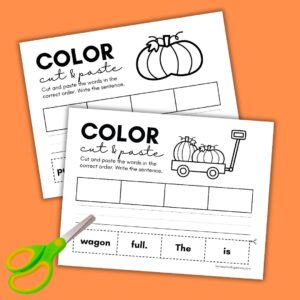 Fall Sentence Scramble Worksheets: Strengthen Literacy Skills
