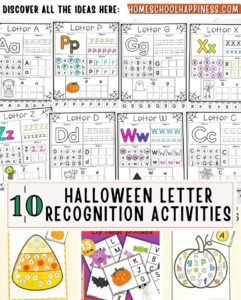 Halloween Letter Recognition Activities for Kids