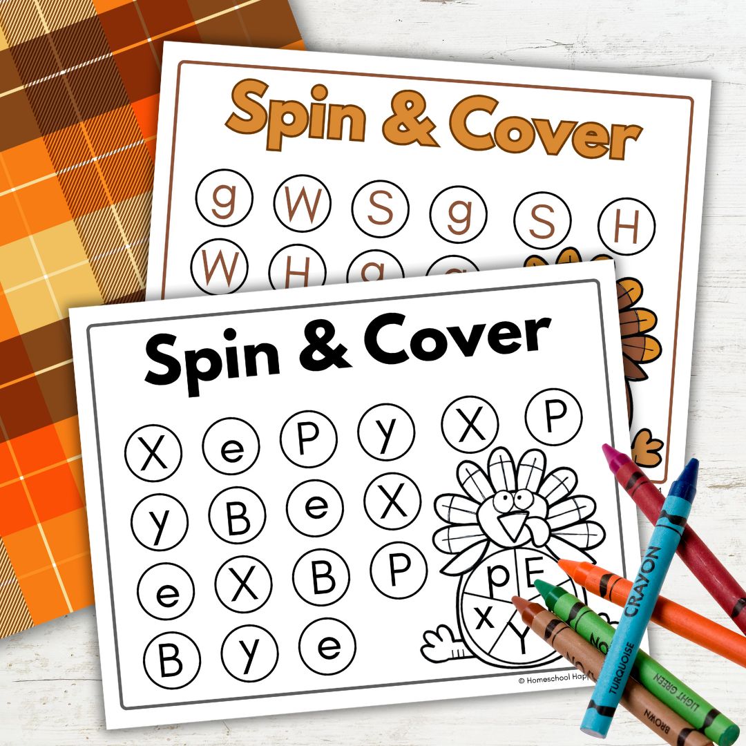 Kindergarten Letter Recognition Games for Thanksgiving