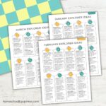 Free Printable for Homeschooling in January