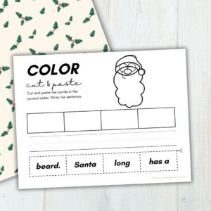 Fun and Festive Christmas Sentence Scramble Worksheets