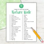 Free Nature Walk Scavenger Hunt Printable for Kids