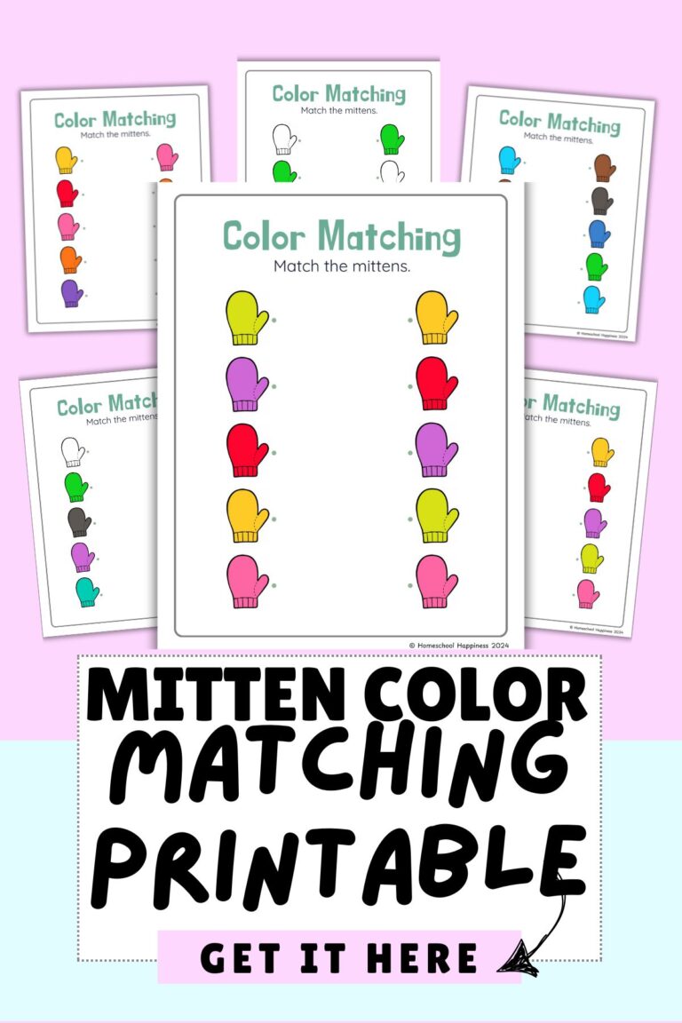 Mitten Color-Matching Printable: Fun Winter Learning for Kids