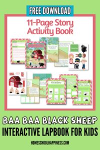 Baa Baa Black Sheep Lapbook: Fun Printable for Early Learners