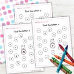 Spring Letter Printables for Preschool & Kindergarten