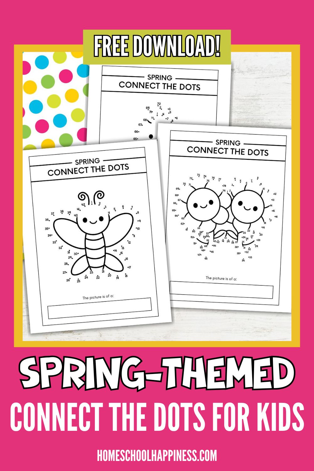 Spring Connect the Dots: Fun Printable Worksheets for Kids