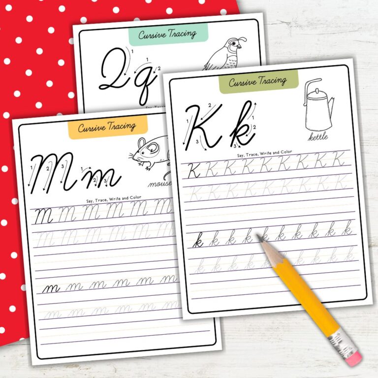 Cursive Handwriting Worksheets for Young Learners
