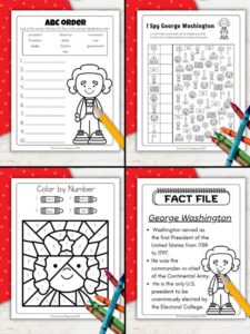 Fun & Free George Washington Worksheets for Kindergarten