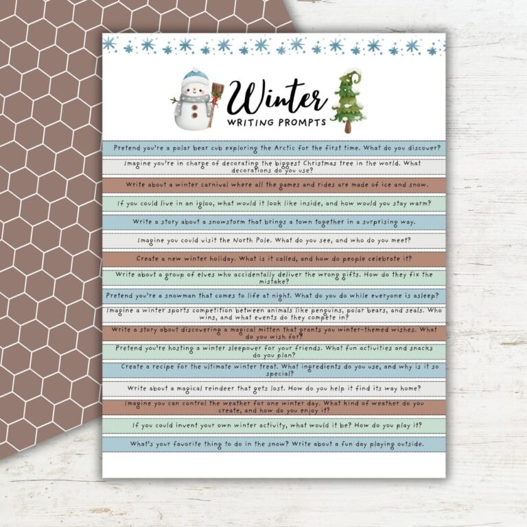 Fun & Engaging Winter Writing Prompts for Kids