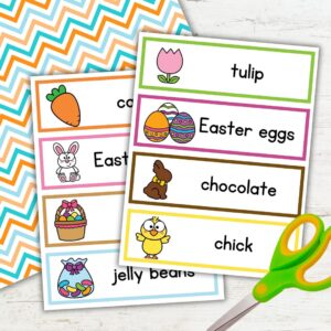 Easter Words for Kids – Printable Word Cards for Spring