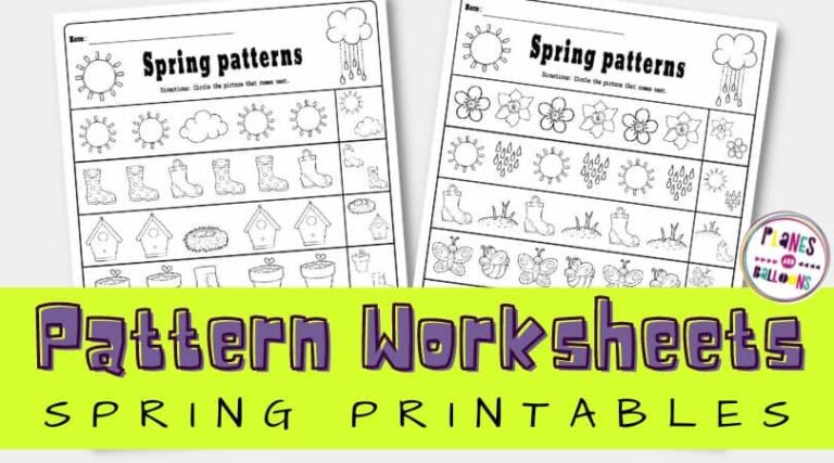 Free Spring Math Worksheets for Homeschool Learning