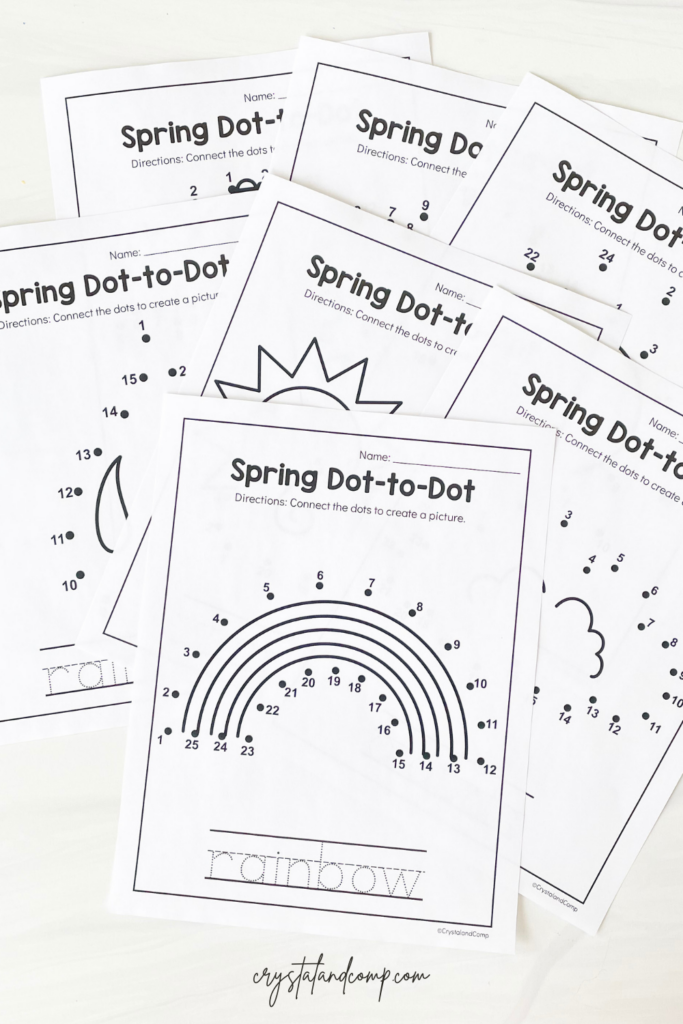 Free Spring Math Worksheets for Homeschool Learning