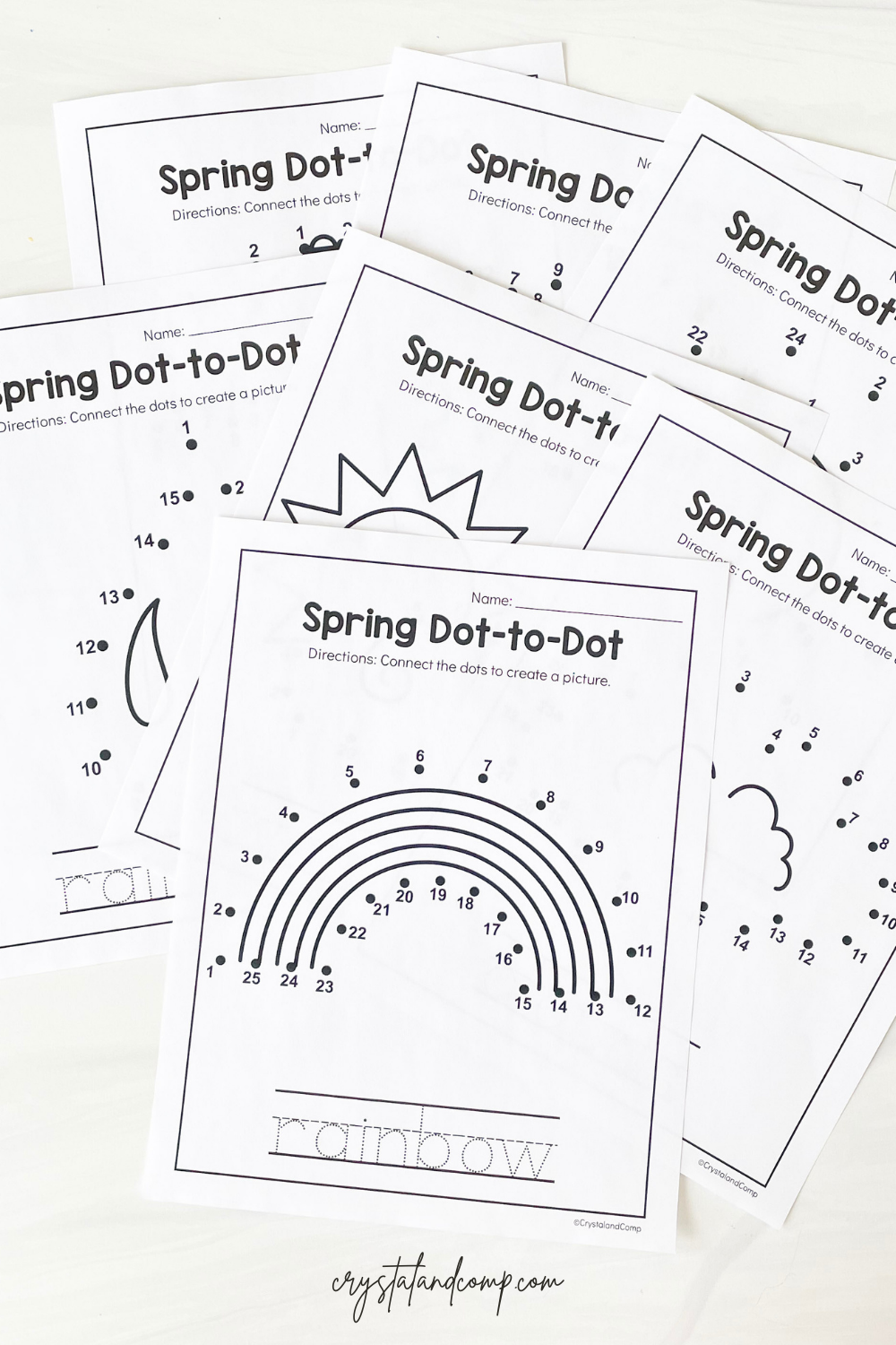 Free Spring Math Worksheets for Homeschool Learning
