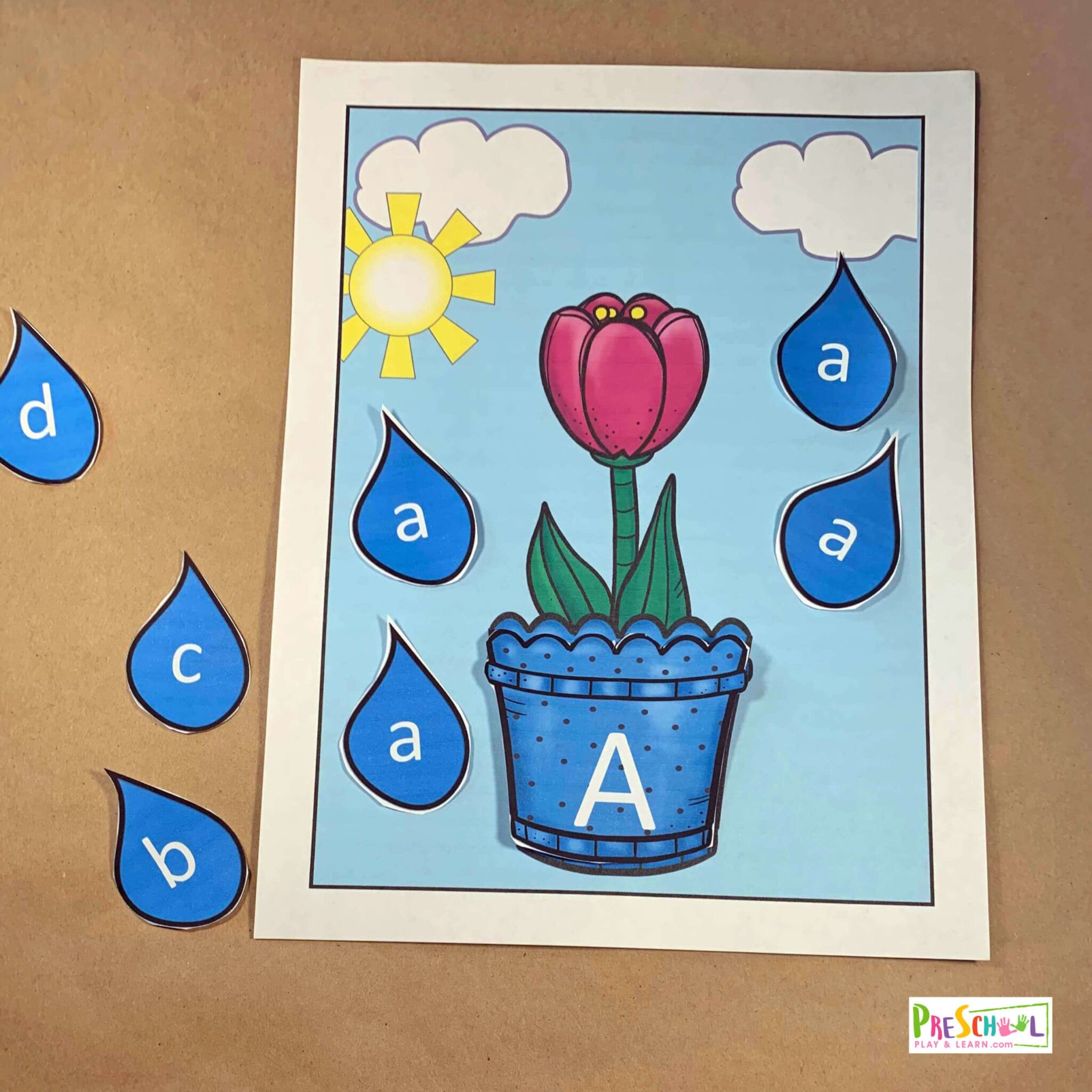 Spring Letter Printables for Preschool & Kindergarten