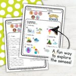 Free Five Senses of Summer Printable for Kids