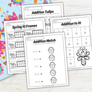 Spring Letter Printables for Preschool & Kindergarten