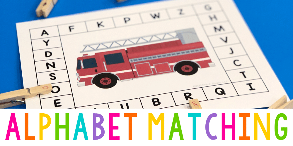 Easy Letter-Matching Activities for Preschool & Kinder