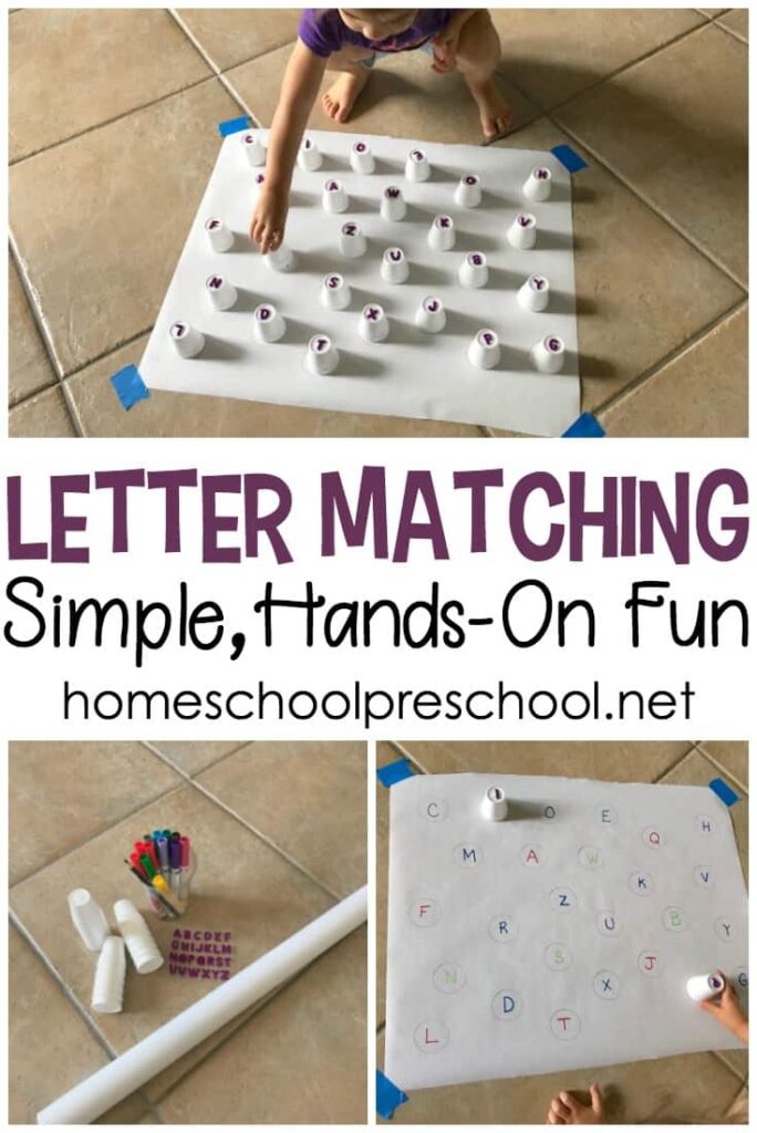 Easy Letter-Matching Activities for Preschool & Kinder