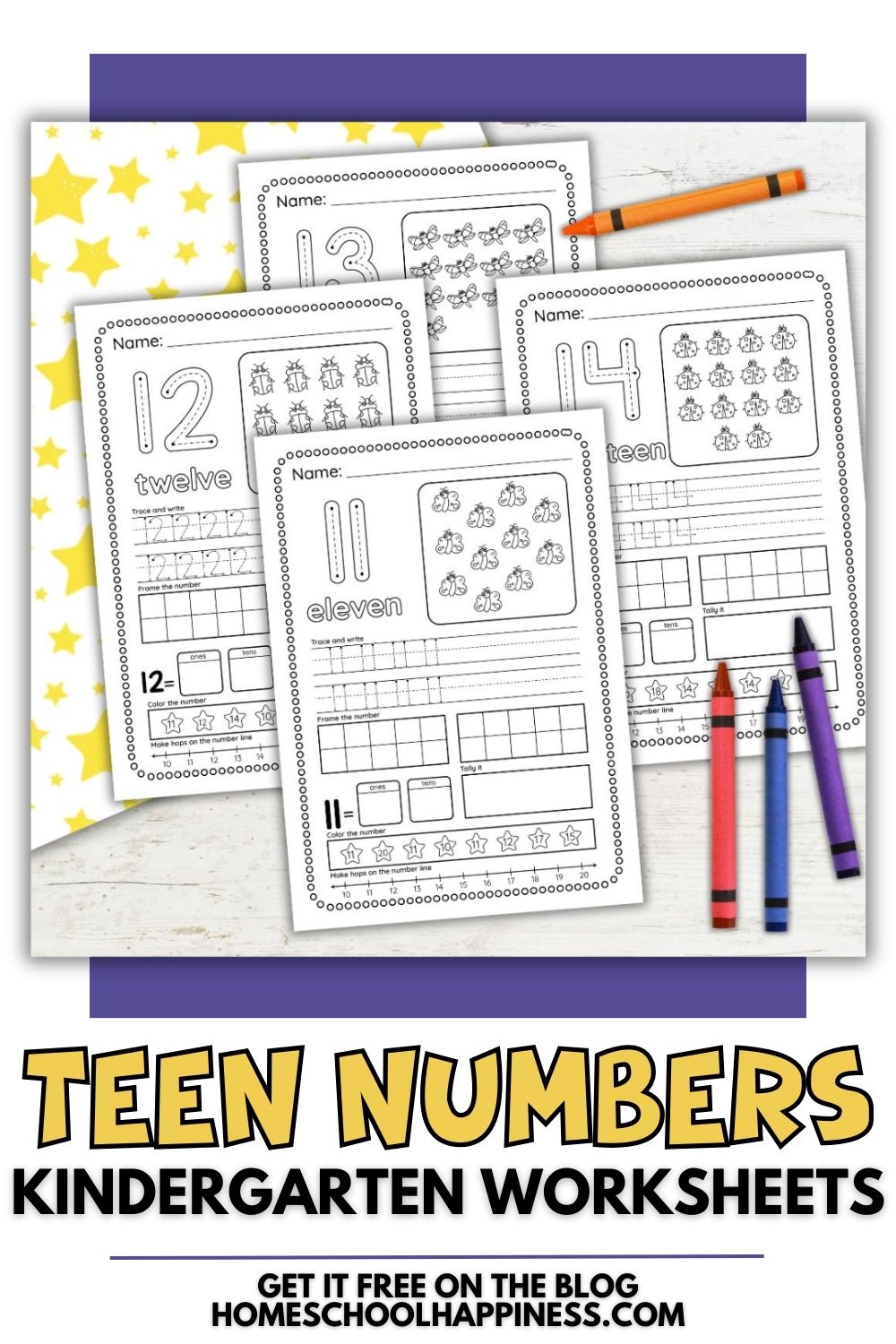 Fun & Easy Teen Numbers Worksheets for Early Learners