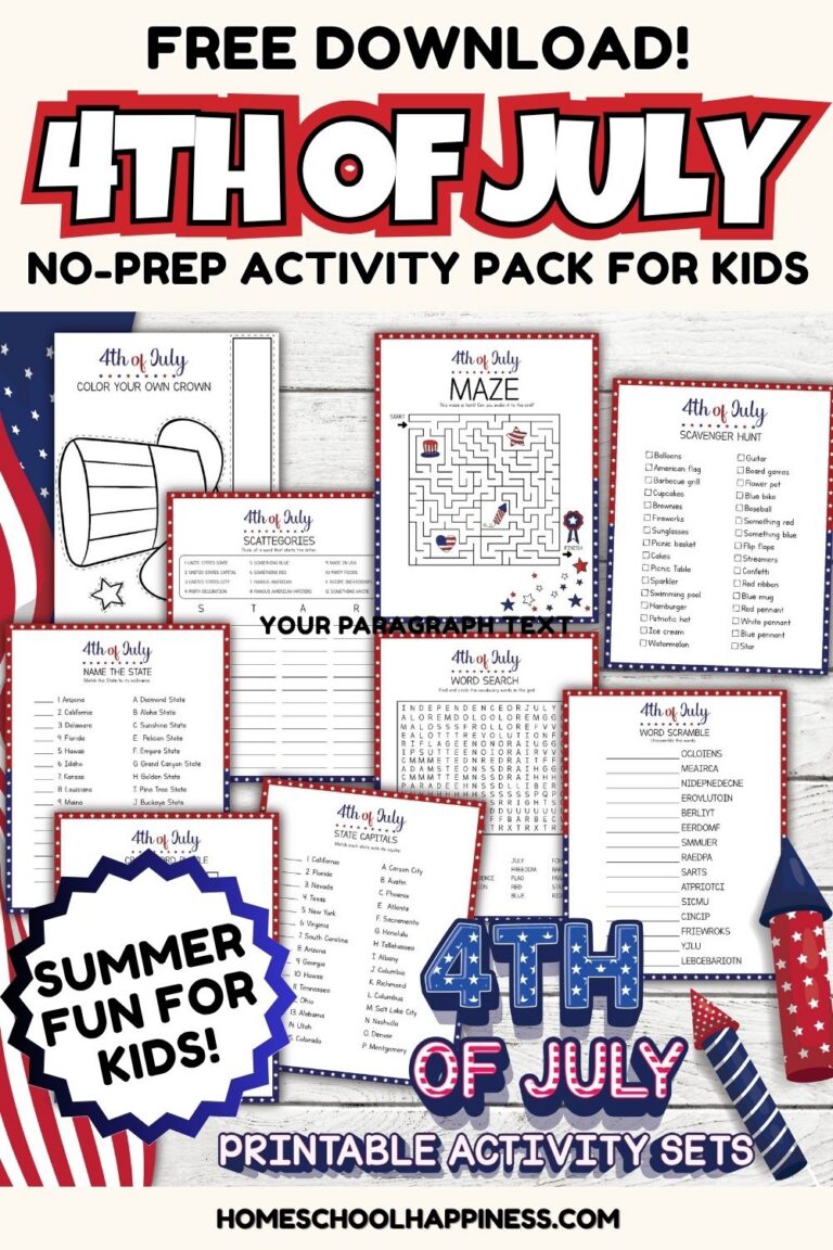 4th of July Puzzles for Kids – Free Printable Worksheets
