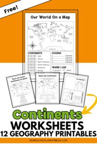 Free Continent Worksheets for Kids – Fun Geography Printables