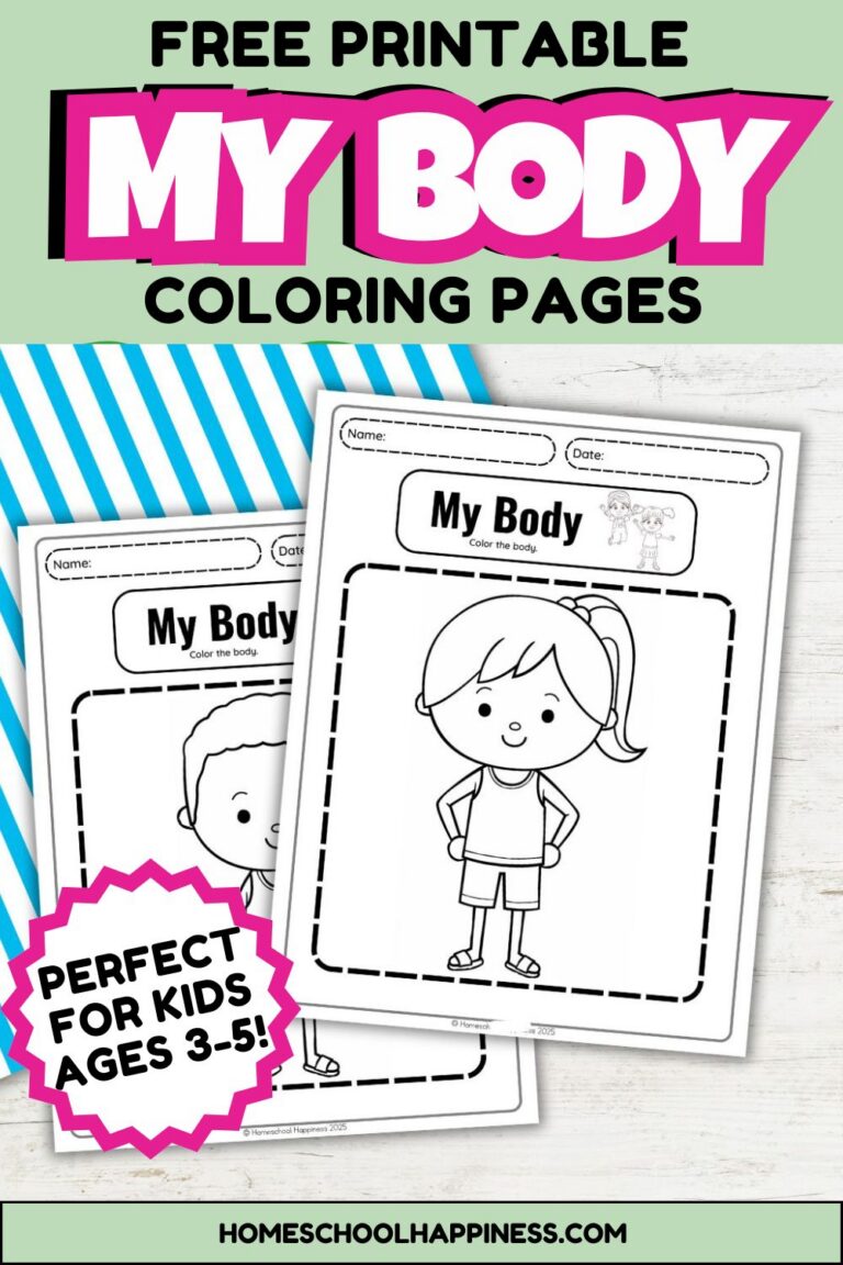 Human Body Coloring Pages for Preschoolers to Print