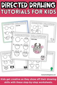 Spring Directed Drawing for Kids (Free Printable)