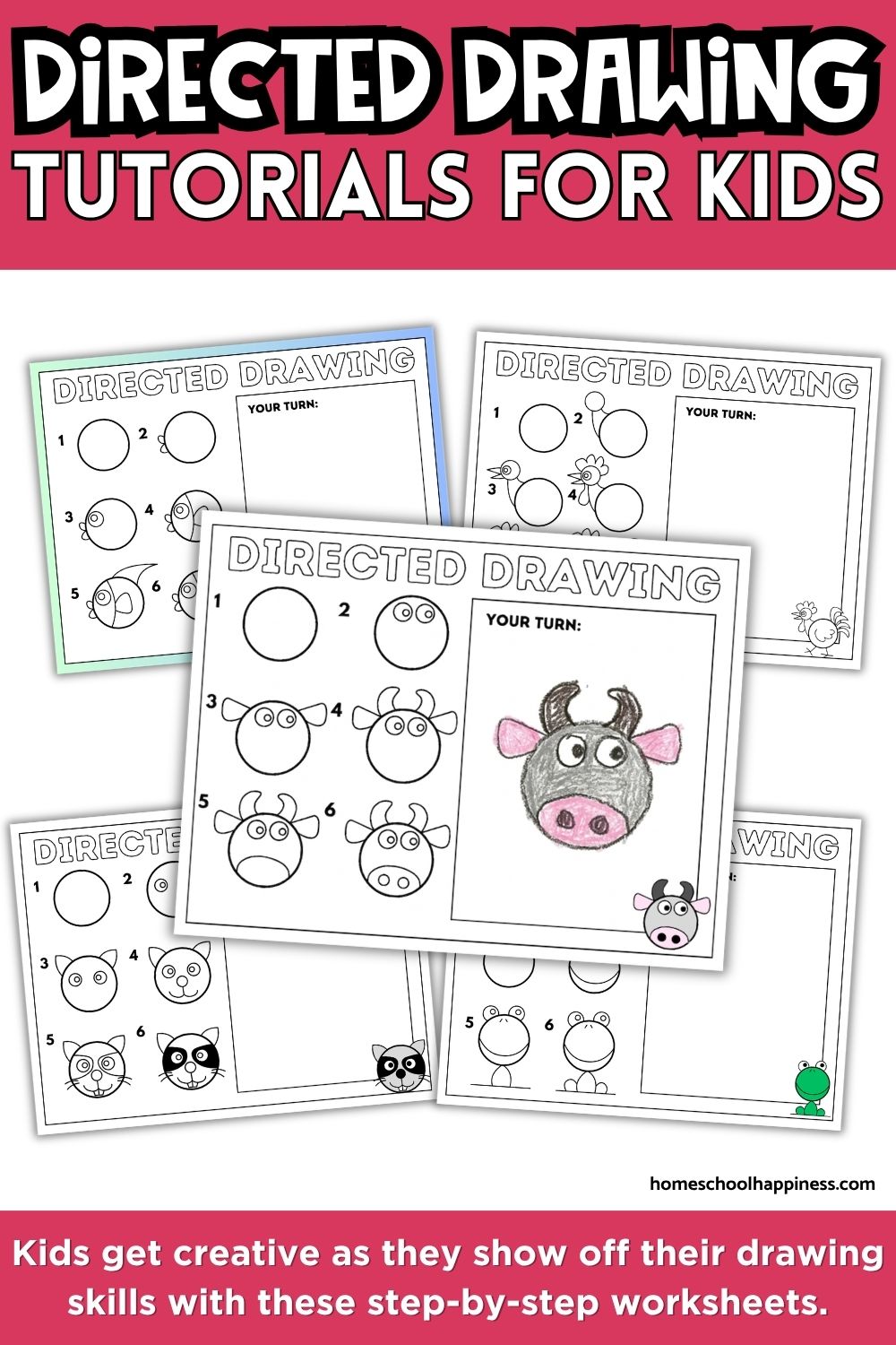 Spring Directed Drawing for Kids (Free Printable)