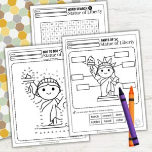 Free Statue of Liberty Worksheets for Kids
