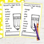 2nd Grade Fry Words Bookmarks for Reading Fluency and Fun