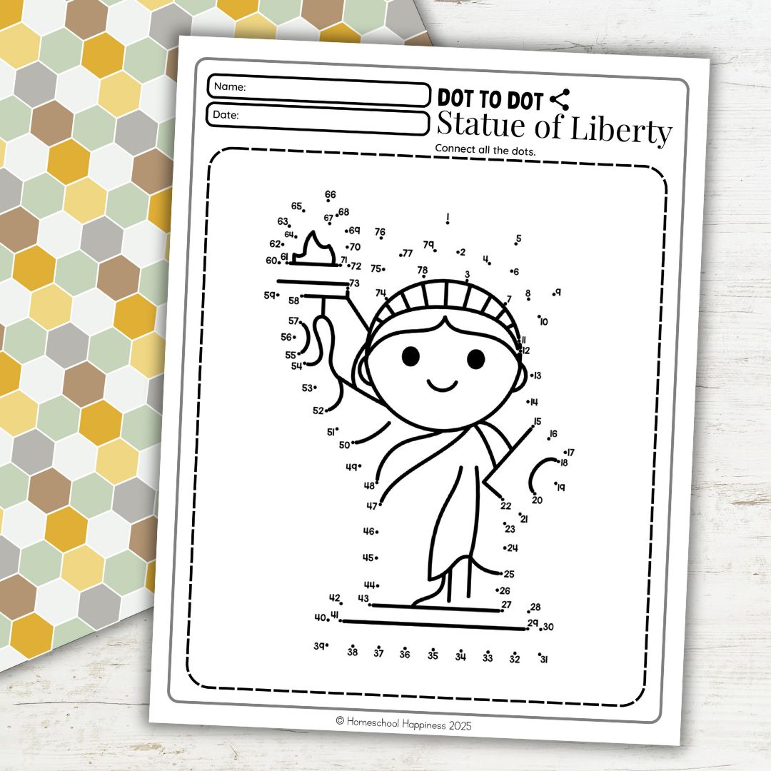Free Statue of Liberty Worksheets for Kids