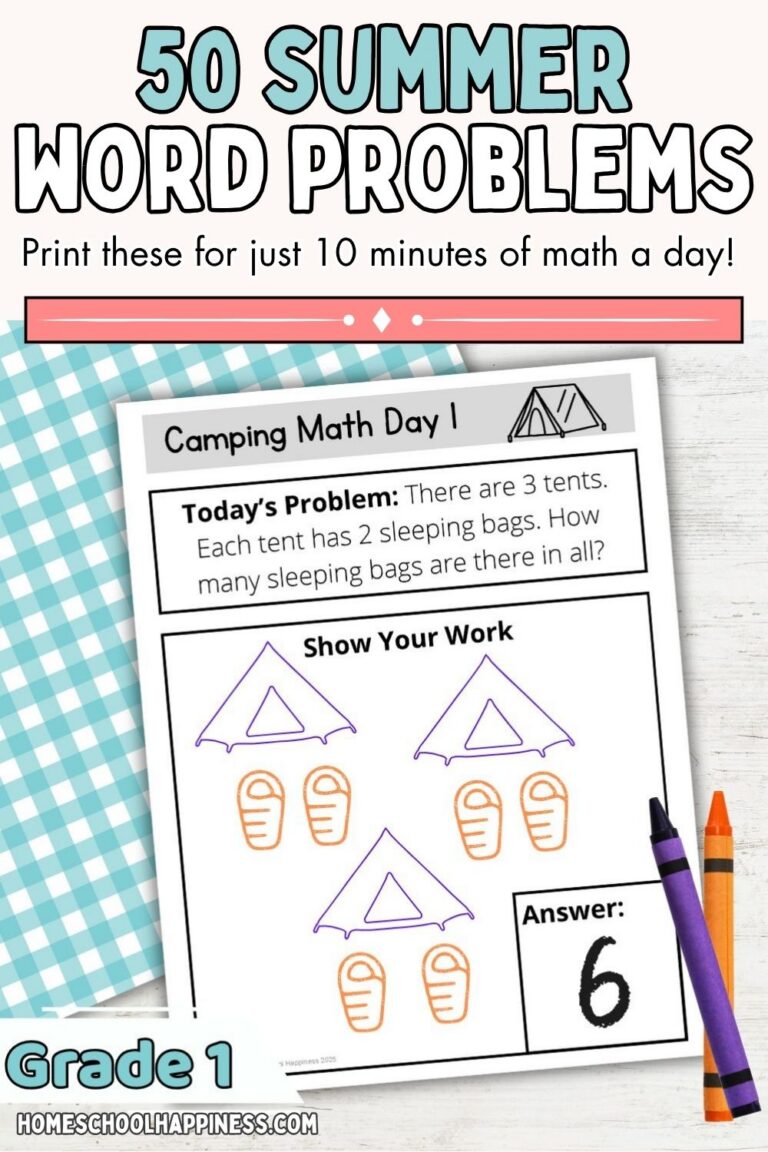 Summer Math Worksheets for 1st Grade | Homeschool Practice