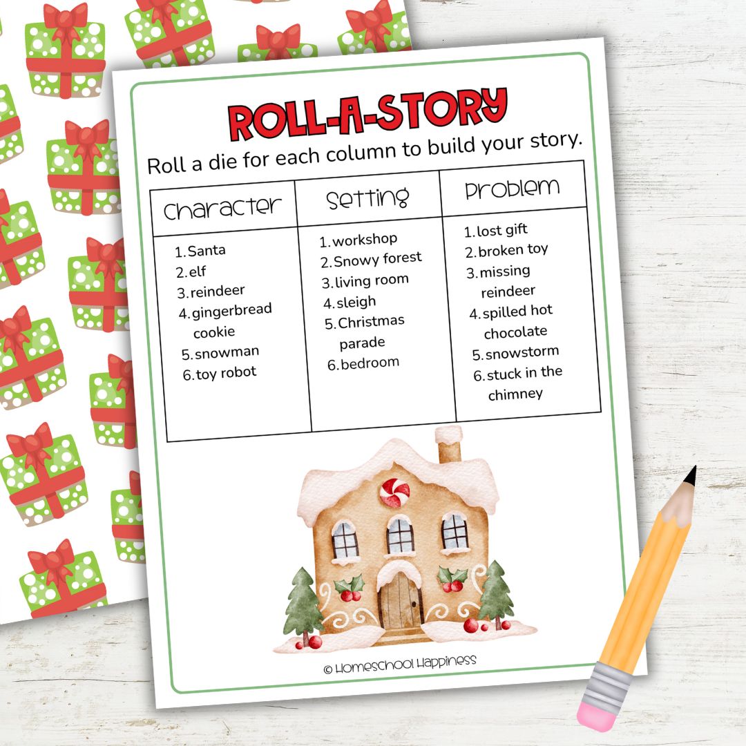 Christmas Writing Ideas for K–2 Homeschoolers